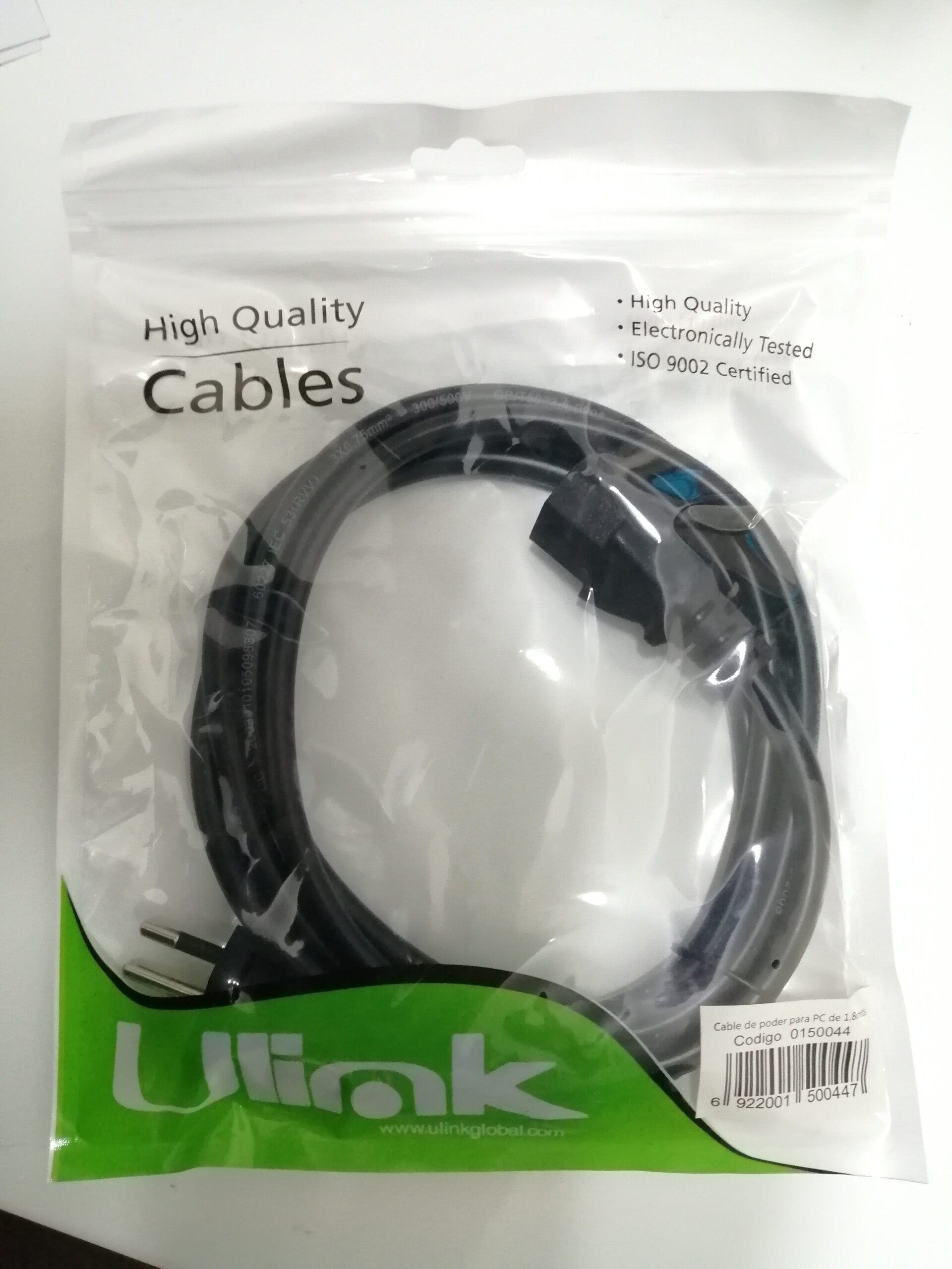 Tesladelta - C13 Cable de poder 1.8mt 3x0,75mm2 color negro. Alta ...